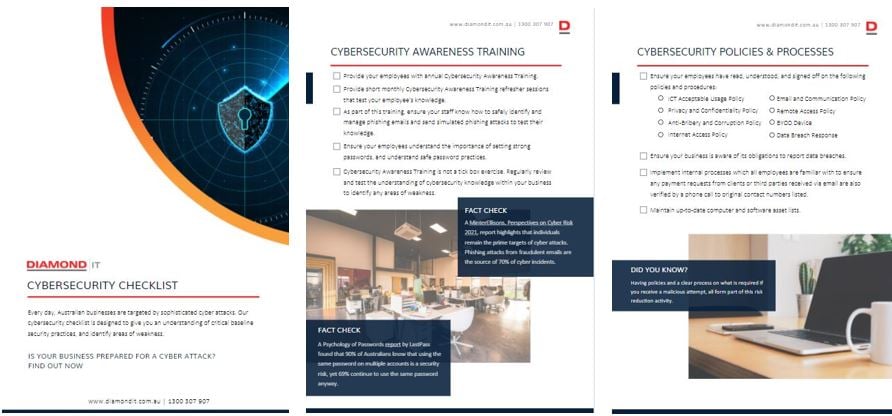 Cyber Security Checklist - Thank You Cyber Security Checklist - Thank You